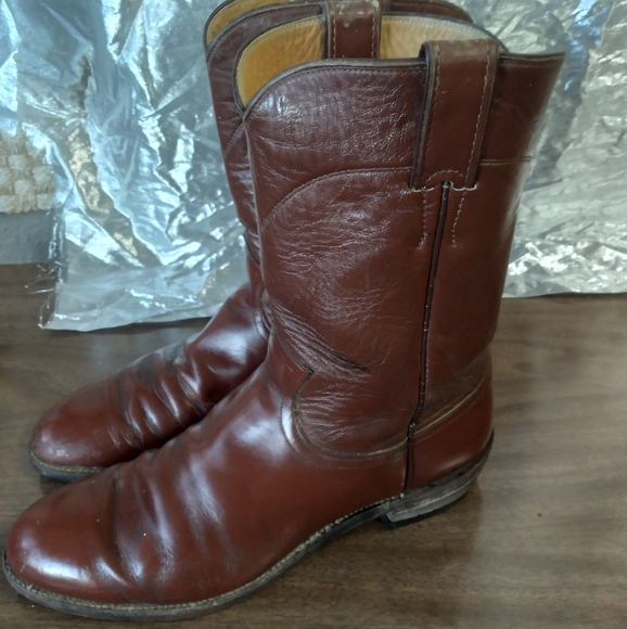 Justin Boots | Shoes | Vintage Justin Boots Sz 95 Leather Western ...